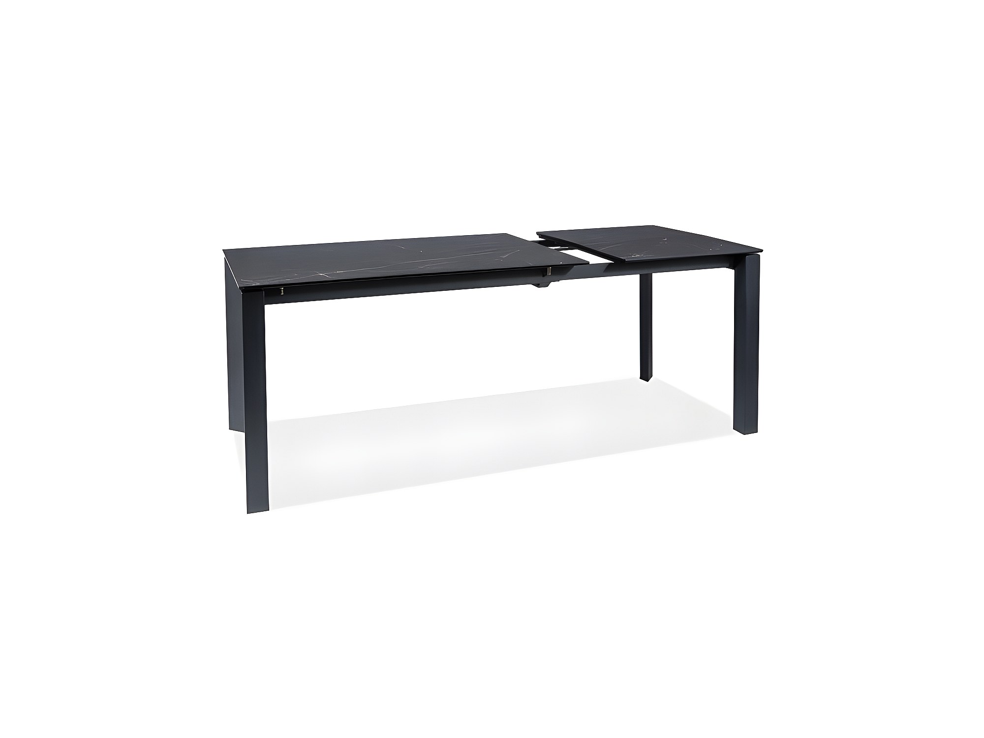 Table à manger extensible 120-180 x 80 x 76 cm - Noir