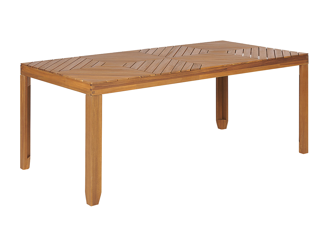 Tuintafel acaciahout lichtbruin 180 x 90 cm BARATTI