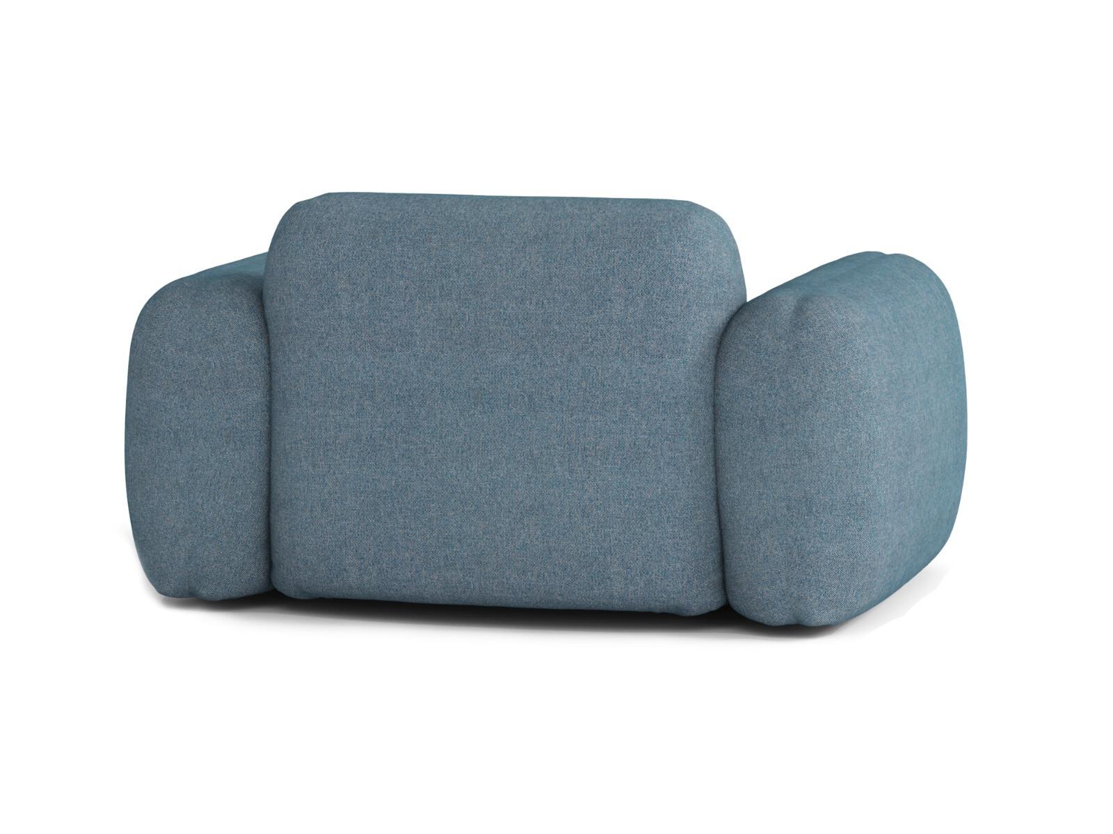 Poltrona Ben em Tecido Azul Poltrona Ben em Tecido Azul
