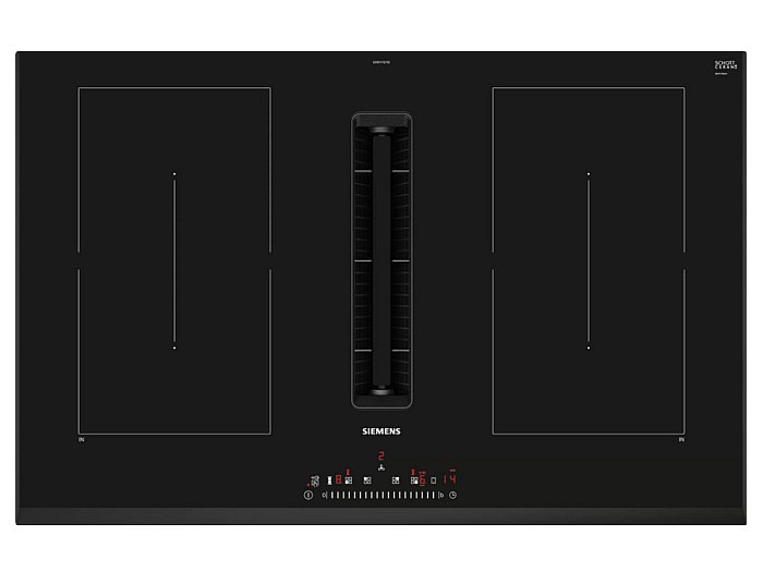 Table de cuisson aspirante induction 80cm 4 feux 7400w - ed851fq15e