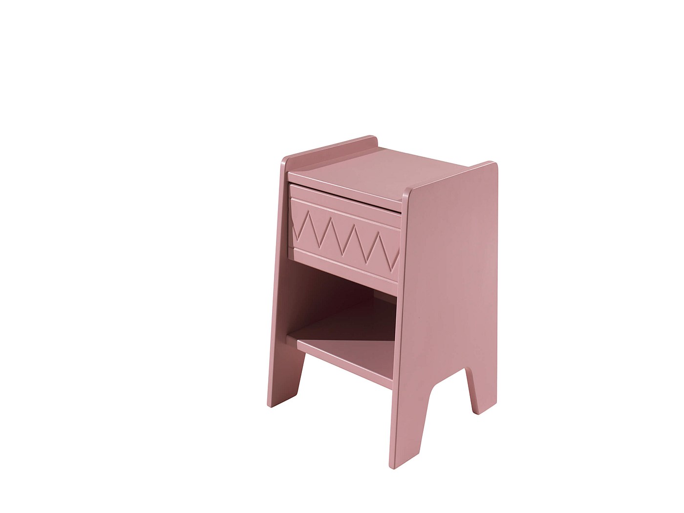Chevet enfant 1 tiroir 1 niche rose - CH2066