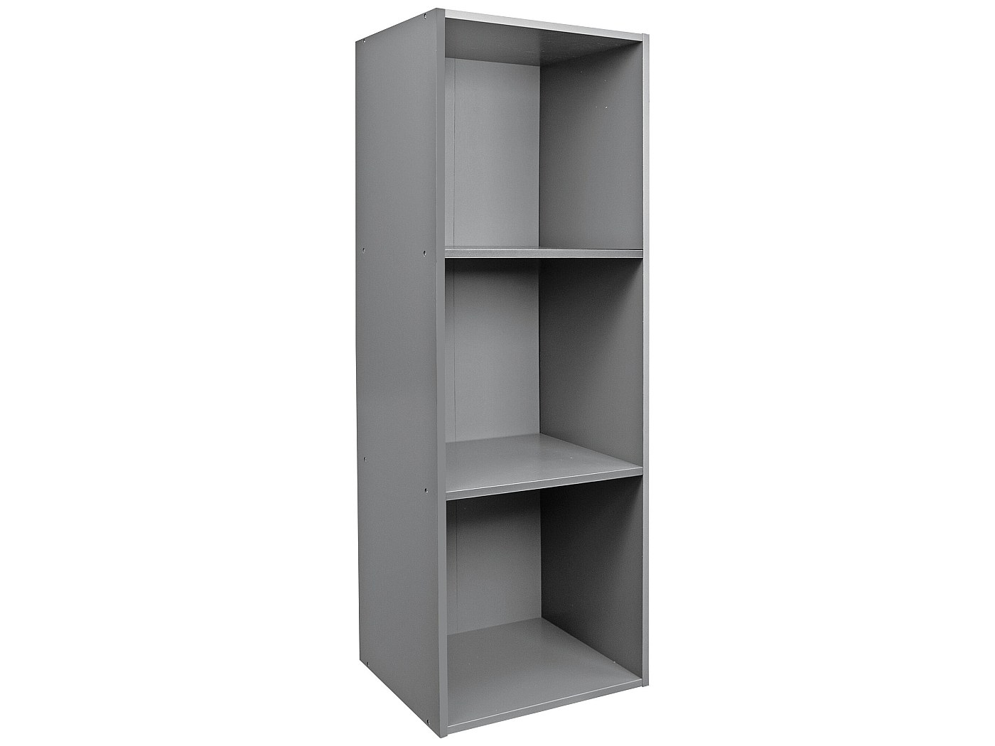 Etagère cube de rangement 3 cases- gris - 35.5X30X104CM