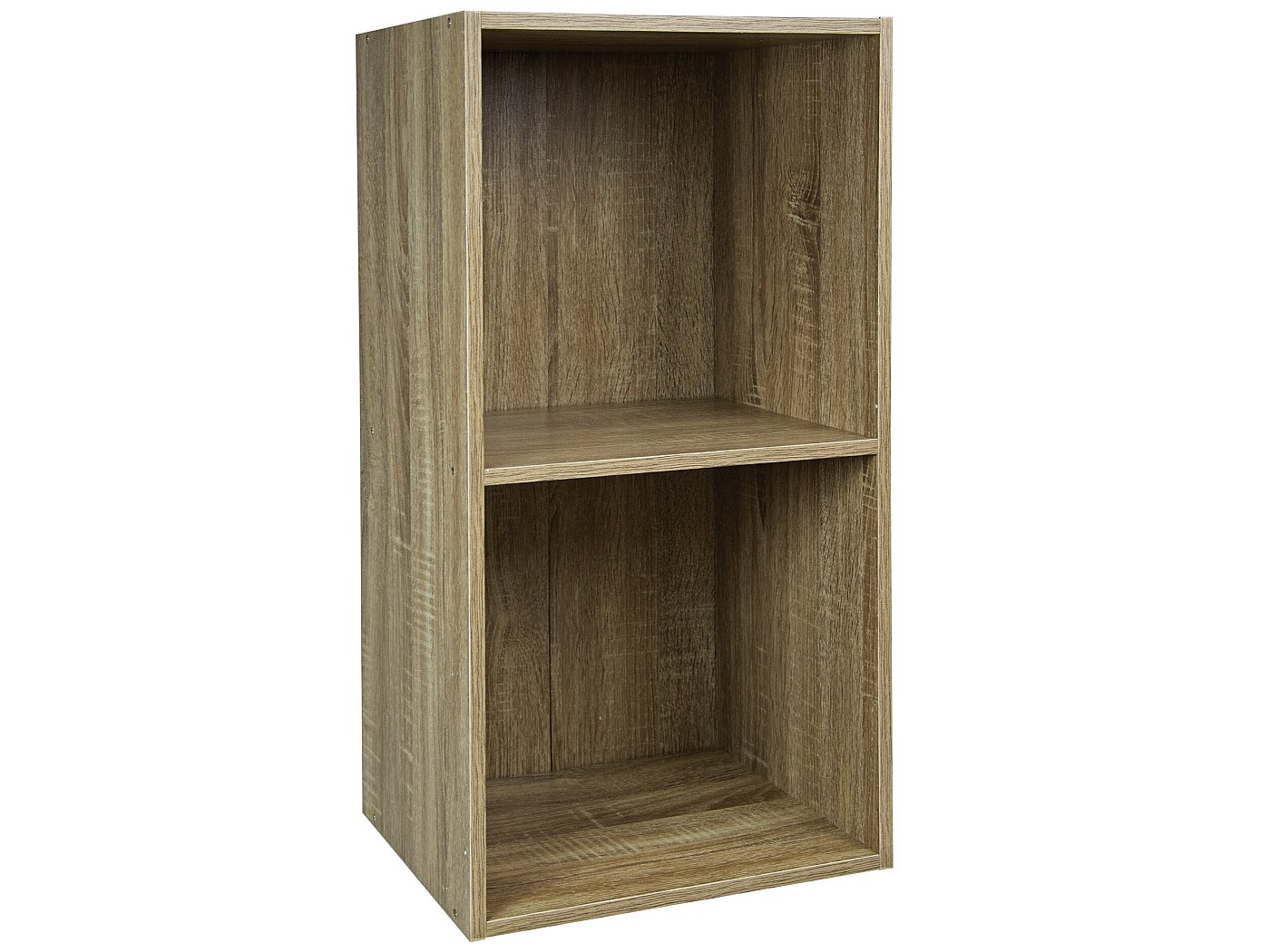 Etagère cube de rangement 2 cases- bois - 35.5X30X63.5