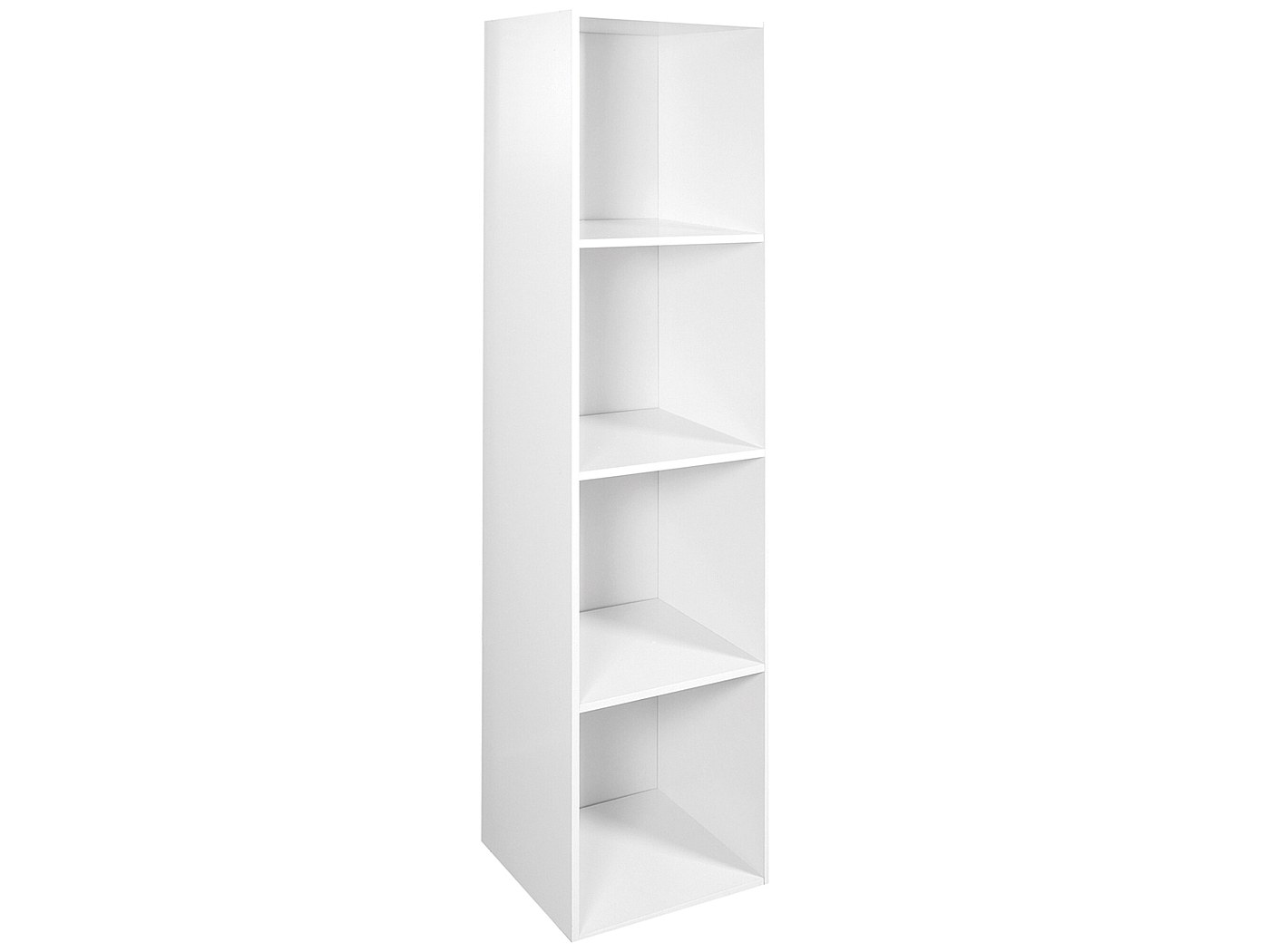 Etagère cube de rangement 4 cases- blanc -35.5X30X138CM