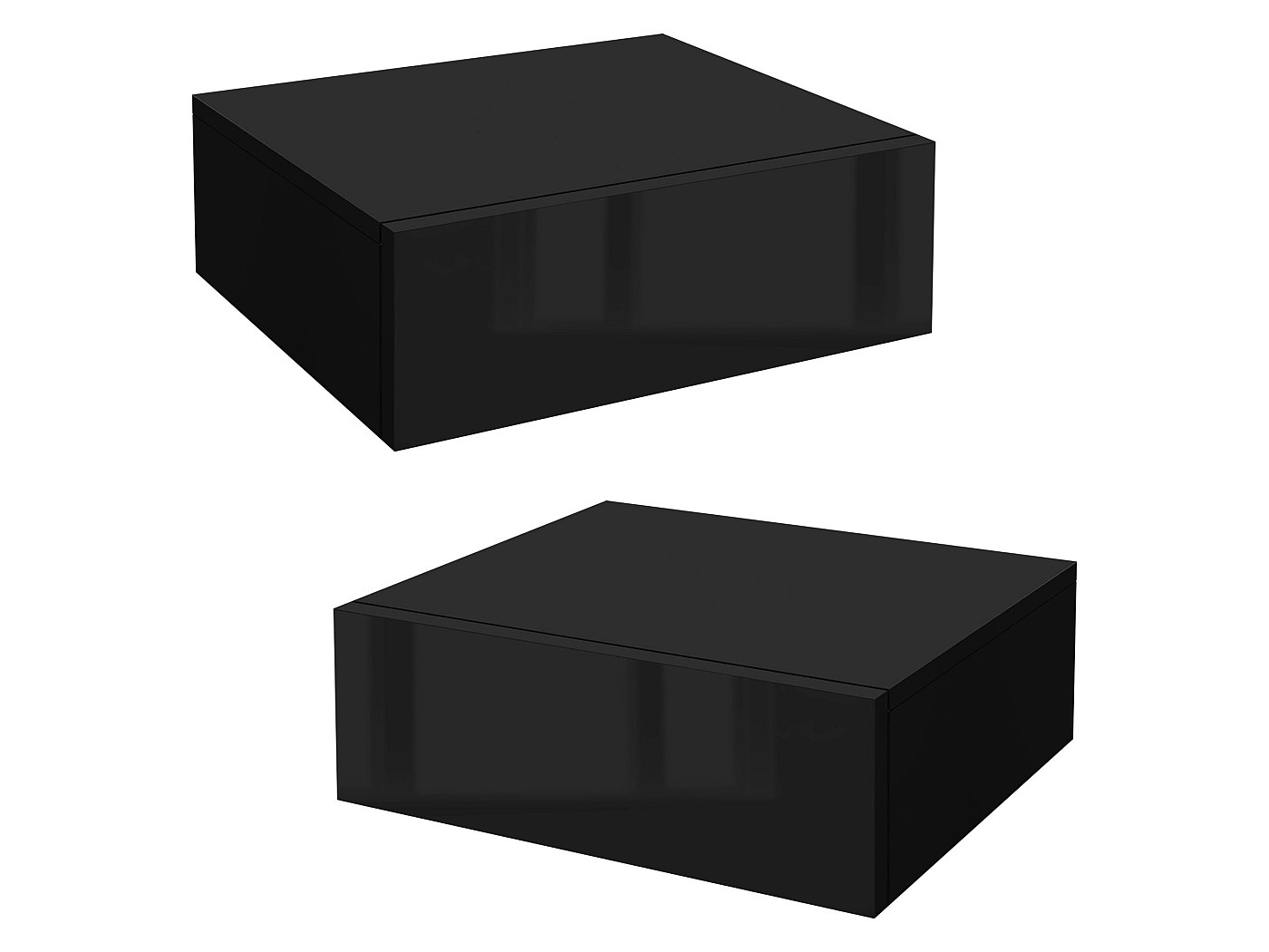 Set di 2 comodini appesi Comodino con cassetto Comodino con cassetto