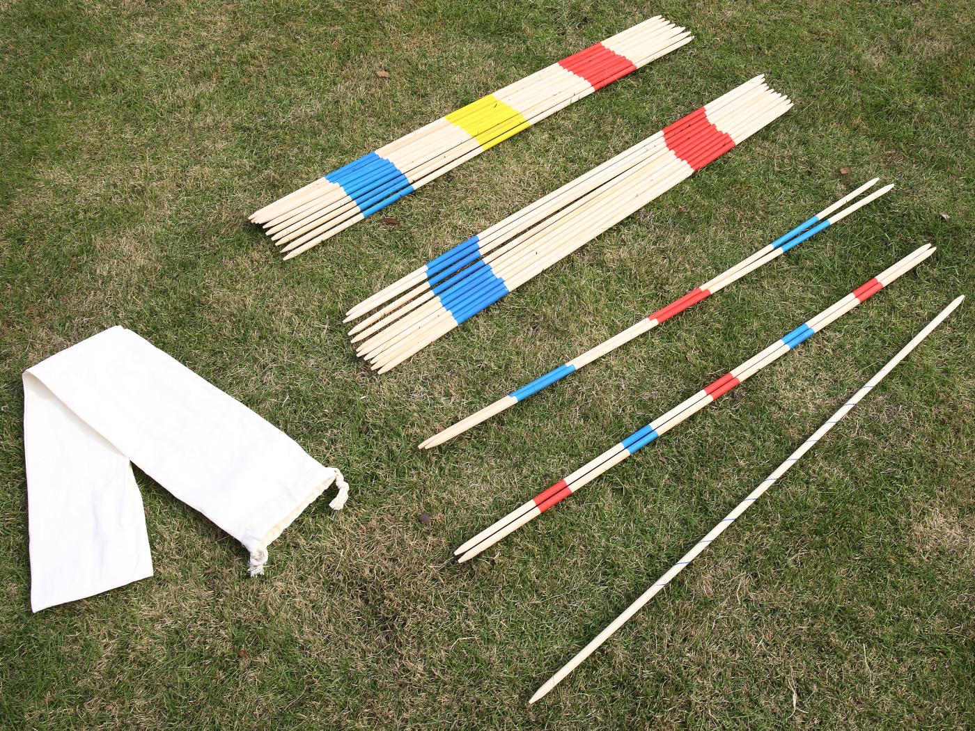 Gioco da tavolo da esterno in Legno Mikado gigante, 90 cm CARIBOU Gioco da tavolo da esterno in Legno Mikado gigante, 90 cm CARIBOU