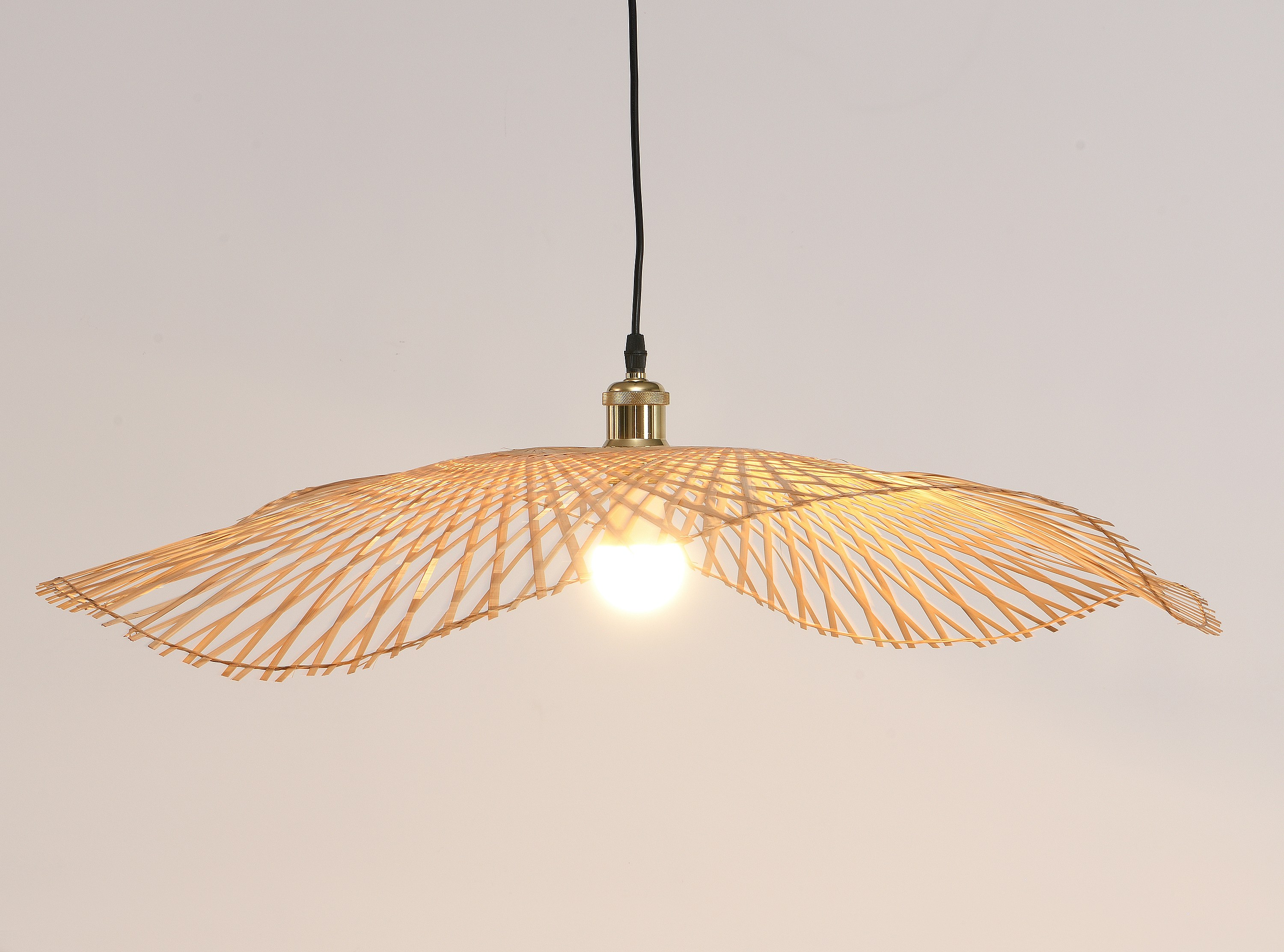 Suspension en bambou - D.80 x H.120 cm - Naturel clair - JURUA