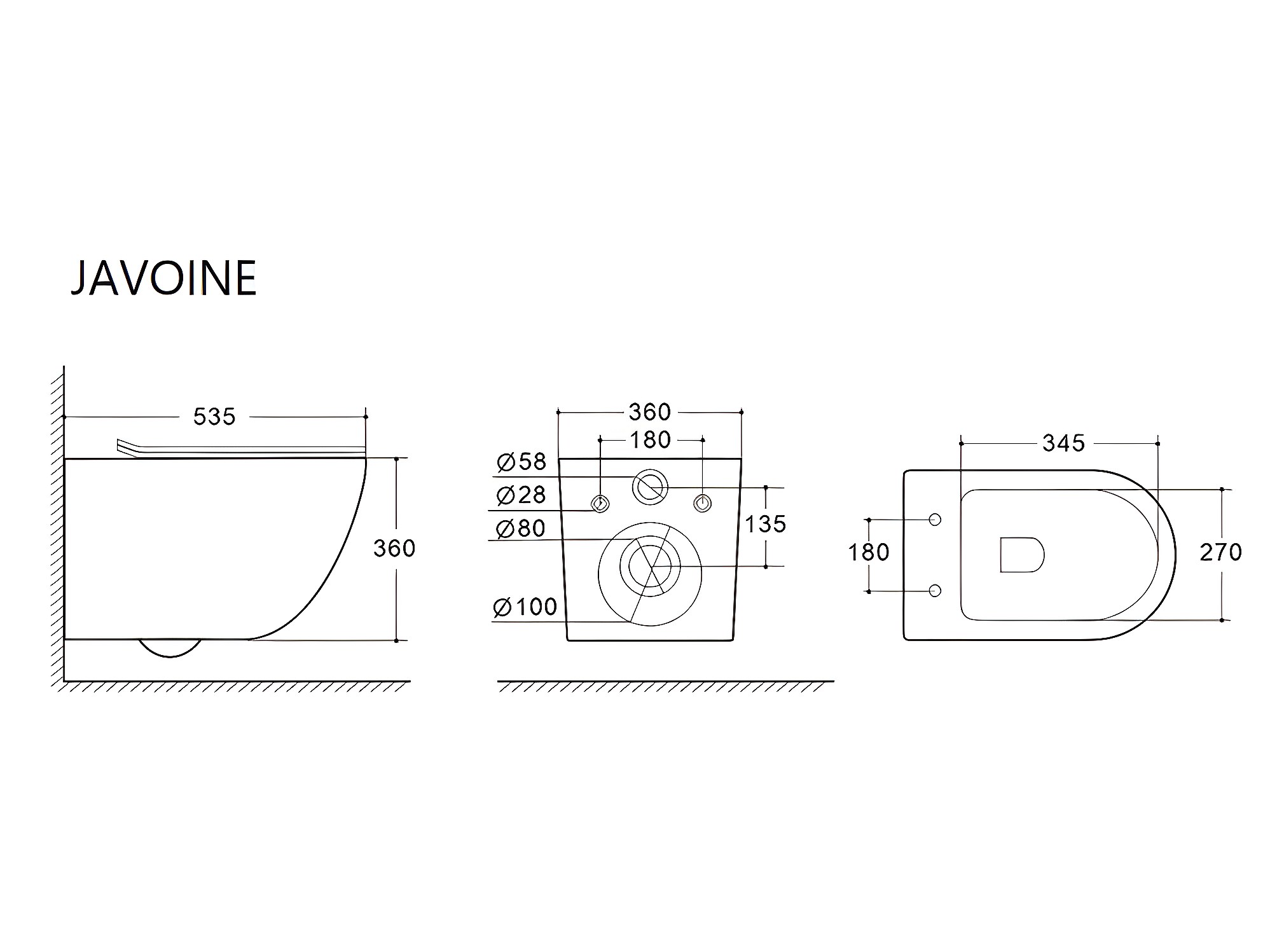 Pack de inodoro flotante blanco brillante con soporte y placa de ...