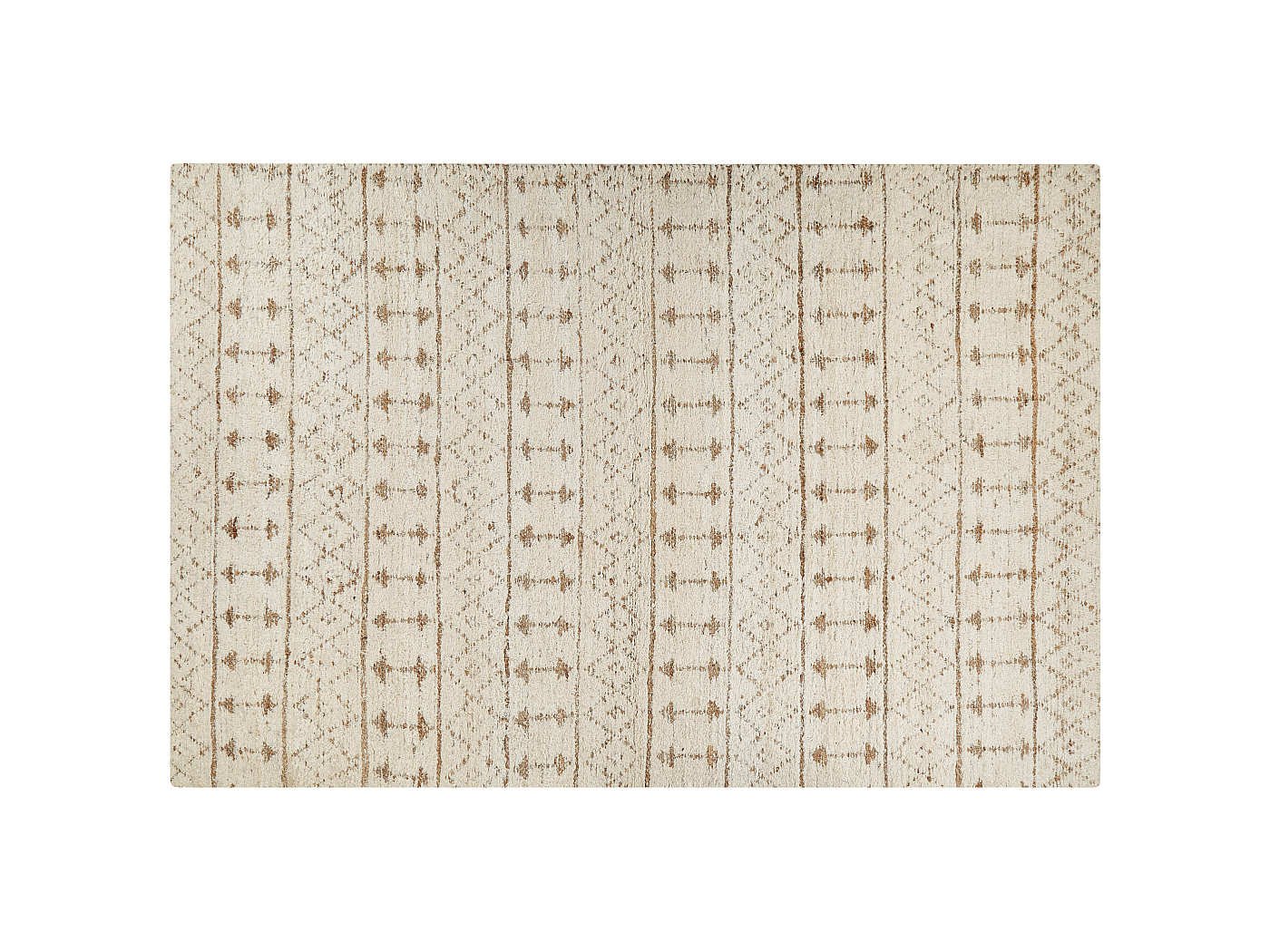 Tappeto cotone e canapa beige 200 x 300 cm SANAO
