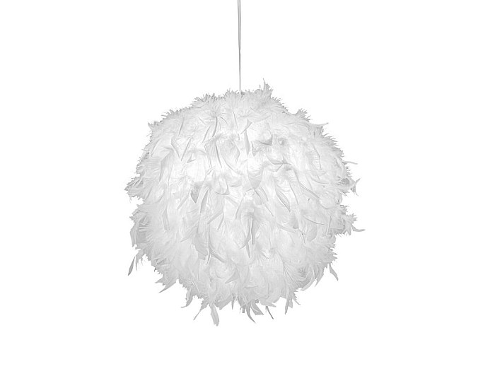 Suspension boule à plumes D35 Hiver Atmosphera - Blanc
