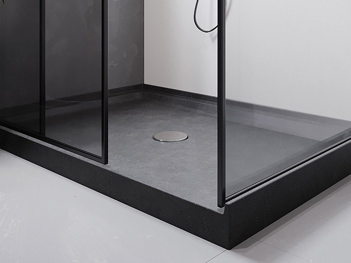 Douchebak van beton - L121,5 x B81,5 x H9,5 cm, RIAZOS