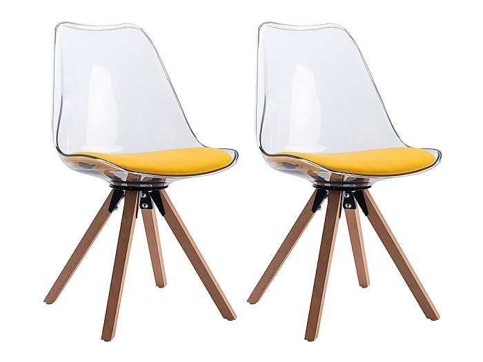 Set plastic stoelen: PVC propyleen en polycarbonaat voor woonkamer of ...