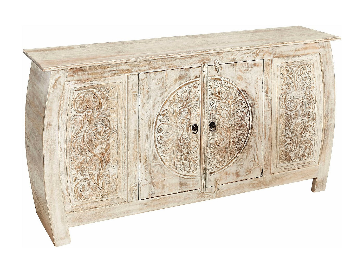 Mahar | Aparador 4 Portas Creme Branco