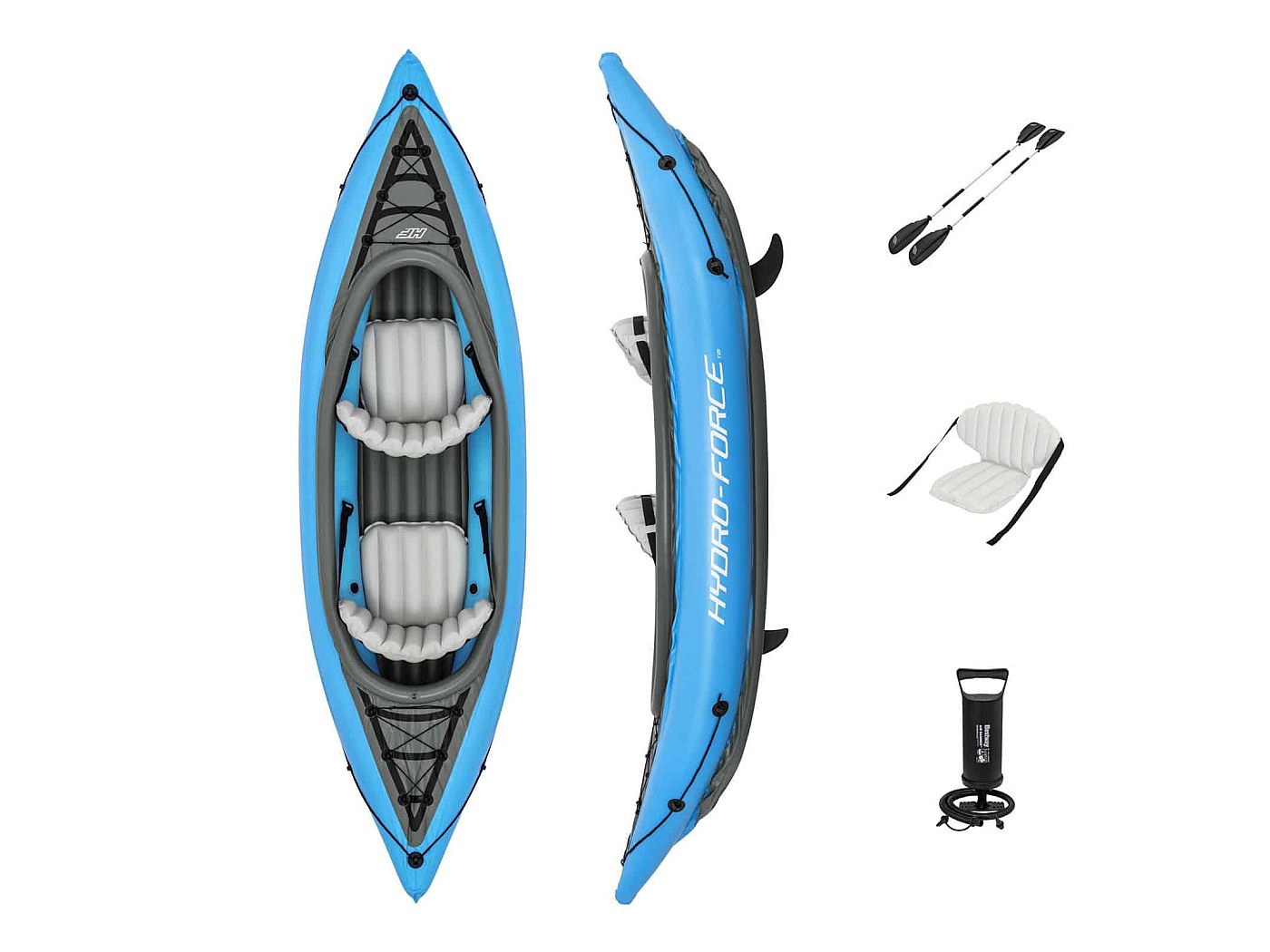 Kayak Gonfiabile Bestway Hydro-Force Doble Cove Champion 331x88x45 cm ...