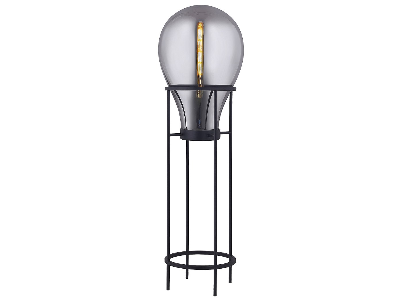 Lámpara de Pie Lumineca Hatann L 50x158 cm Smoky