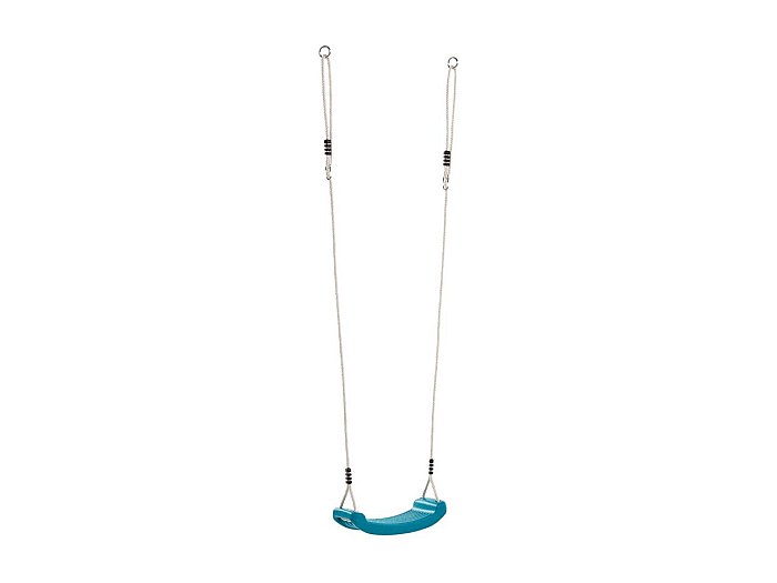 Altalena per bambini colorata con corde di canapa