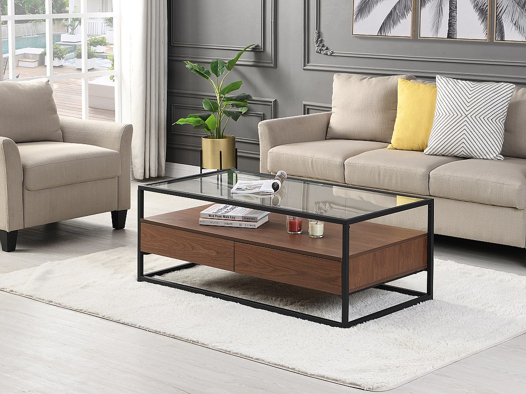 Mesa de centro - Marrón | Vente-unique