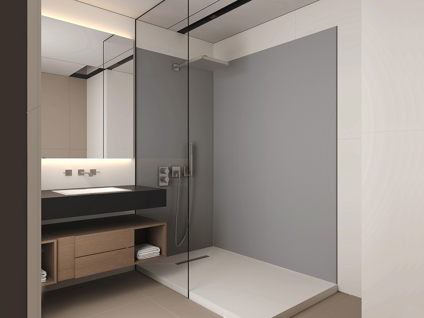 Wandpaneele Dusche 2er-Set inkl. Profile - 90 x 120 x 210 cm - ITZIAR ...