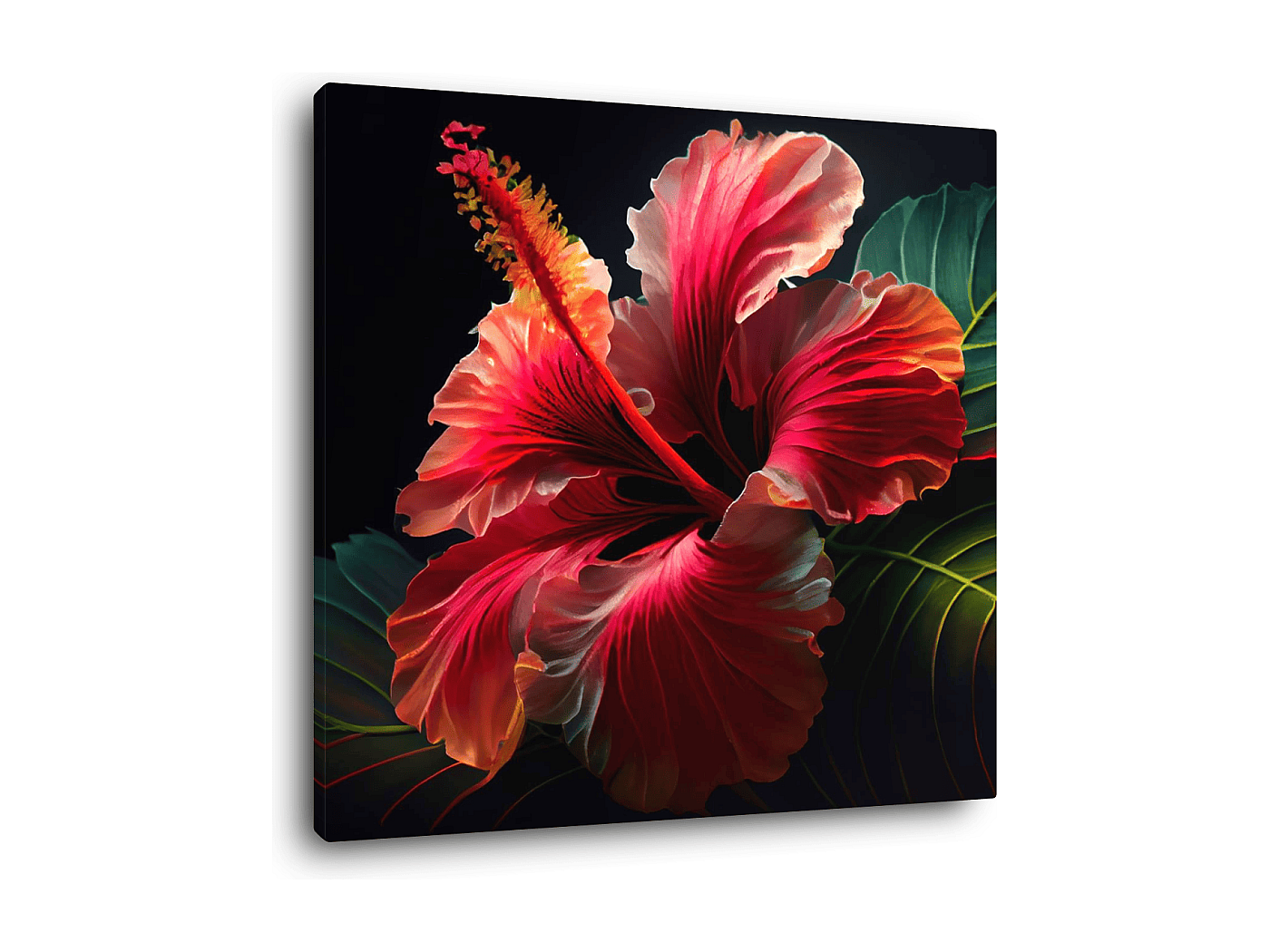 Tableau mural hibiscus