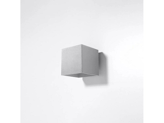 Applique moderne en aluminium - 1 sources lumineuses - L.10 x H.10 cm ...