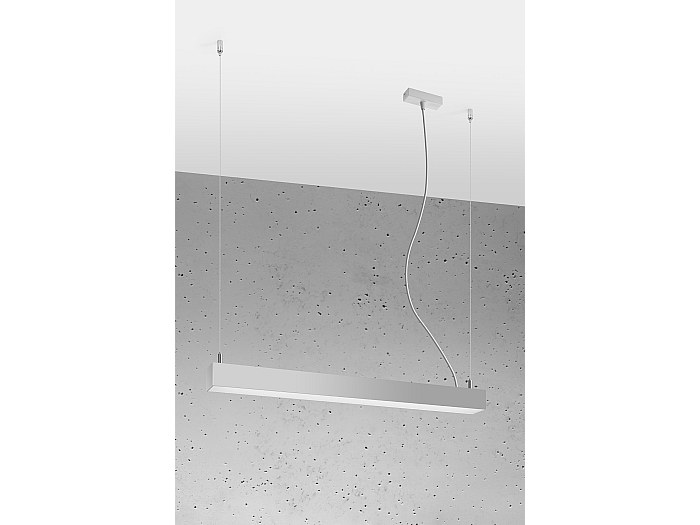Lámpara colgante minimalista de aluminio - 1 fuentes luminosas - L.67 x ...