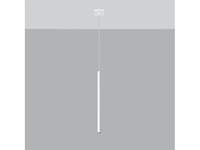 Lampada a sospensione moderno di acciaio - 1 sorgenti luminose - L.8 x ...