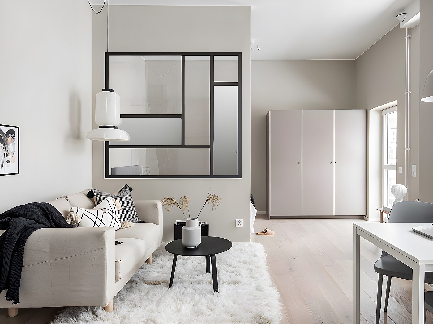 Verrière atelier design en aluminium thermolaqué avec miroirs - 150x130 ...