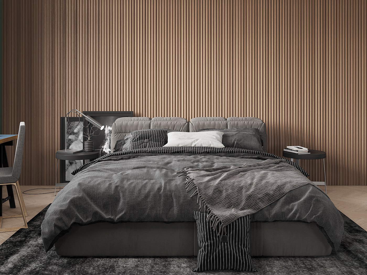 Panel mural 3D pack de 3,71 m² color madera natural lote de 8 piezas ...