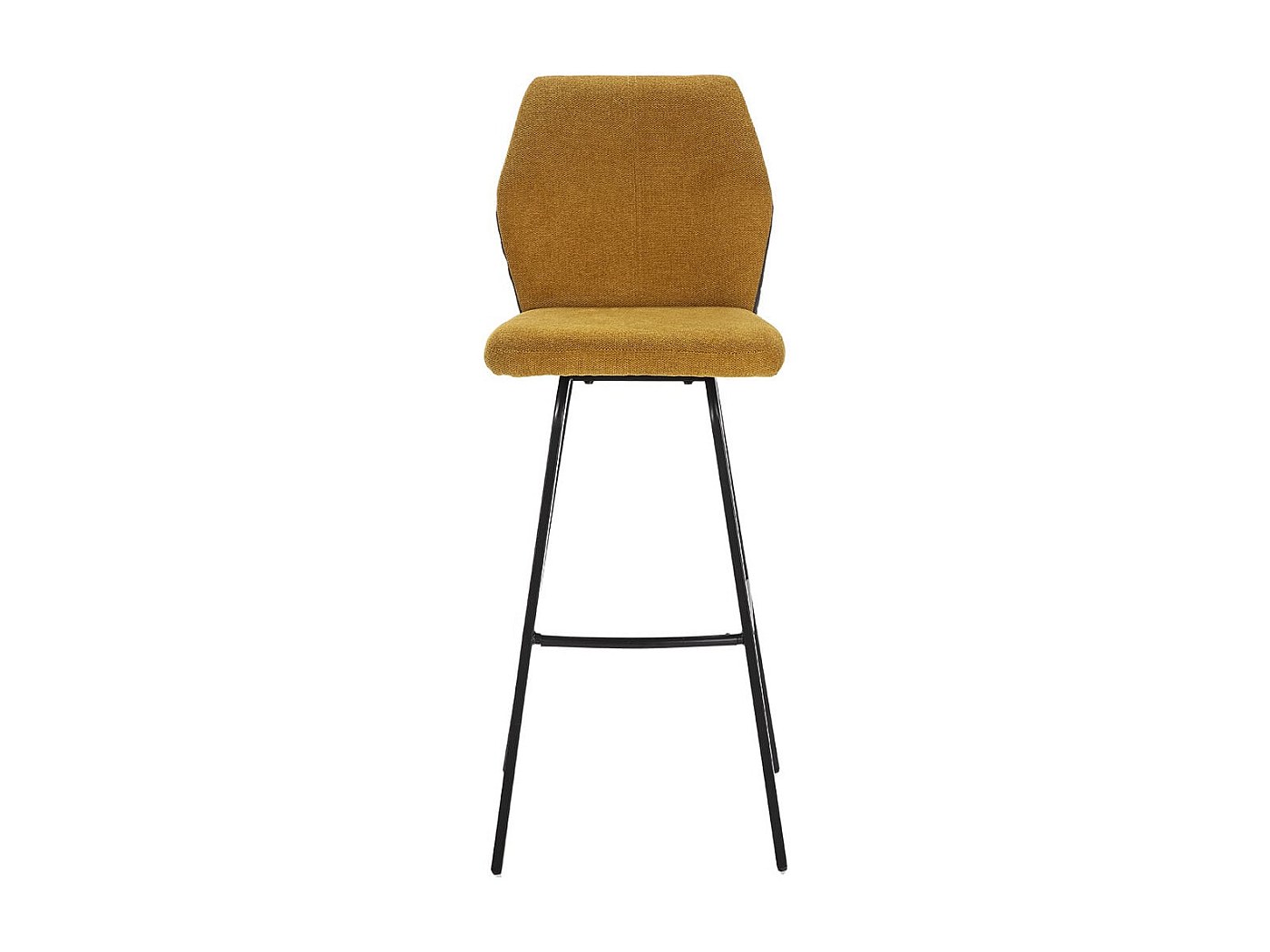JASDA - Lot de 6 Tabourets Bi-Matière Bi-ton Tissu Jaune et Simili ...