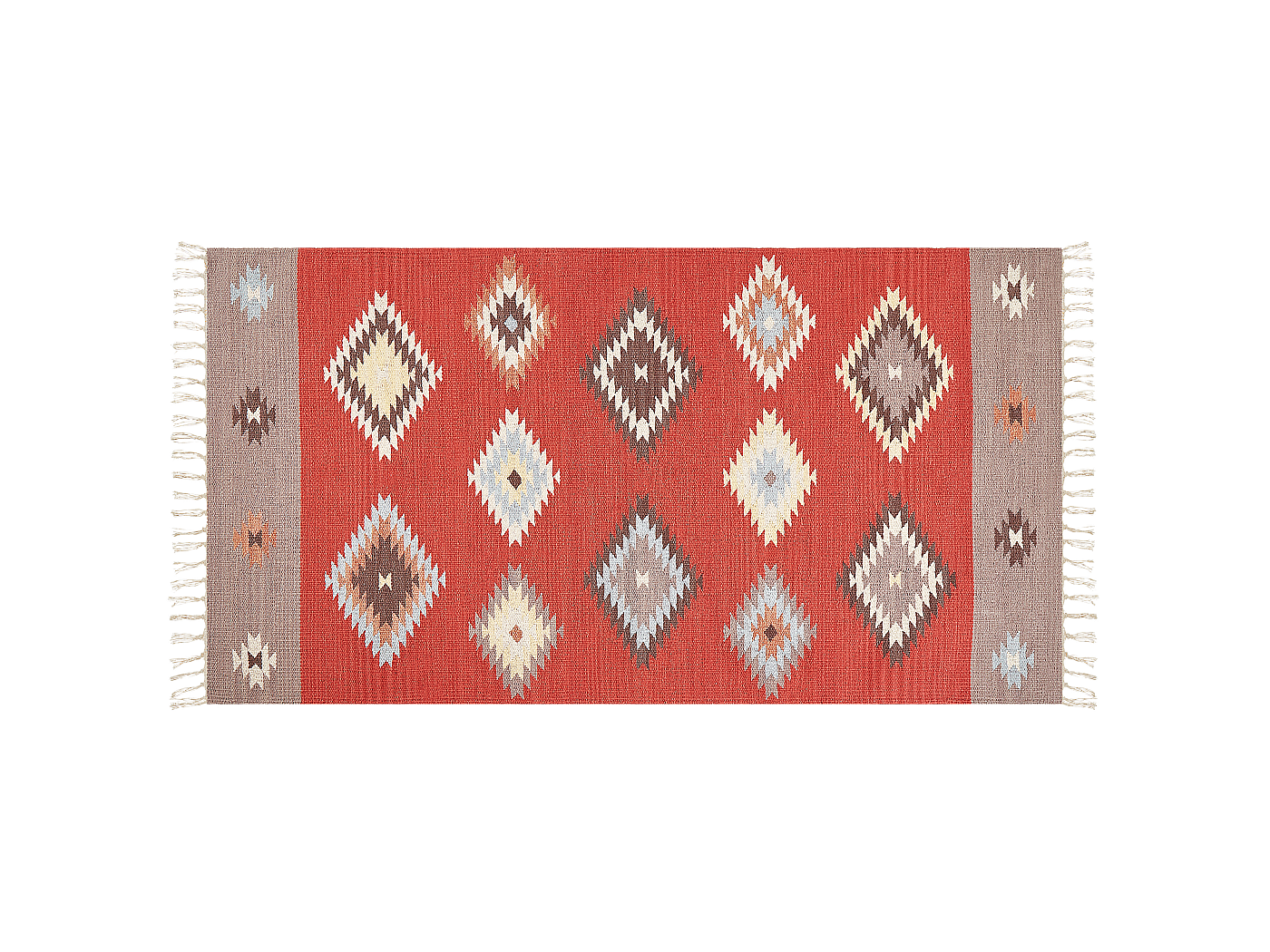 Tapis kilim en coton 80 x 150 cm multicolore LORUT