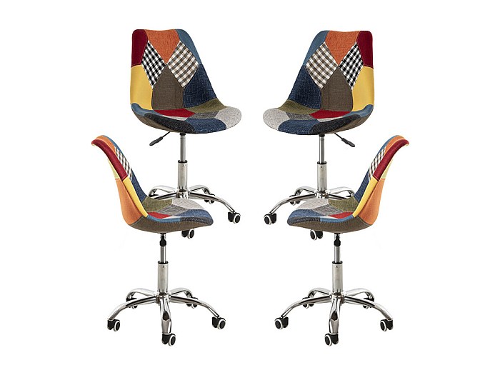 Pack 4 Sillas Neo Patchwork - Patchwork colores