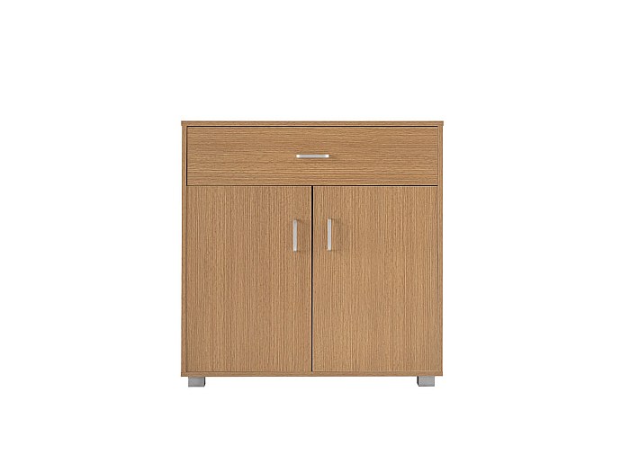 Wehome - Mueble multiusos con dos puertas y un cajón 80x82,5x40