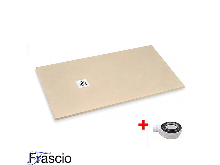 Duschwanne 100 x 160 cm, Linie Vulcano, extra schmal, Farbe: helles ...