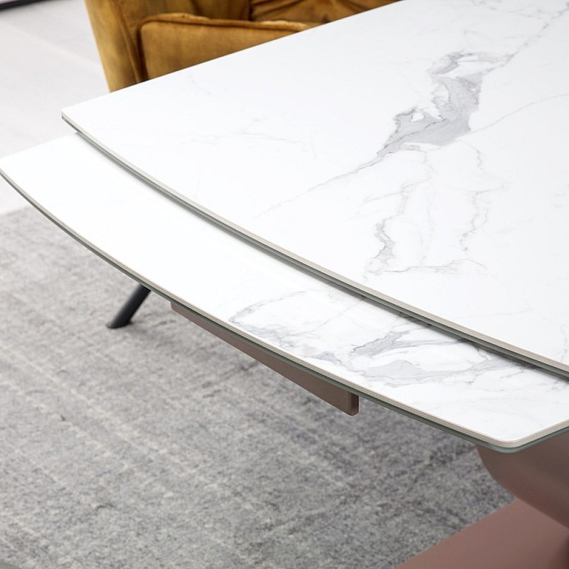 Table Extensible De Salle À Manger Design En Céramique Emilio Aspect Marbre - Couleurs - Céramique M