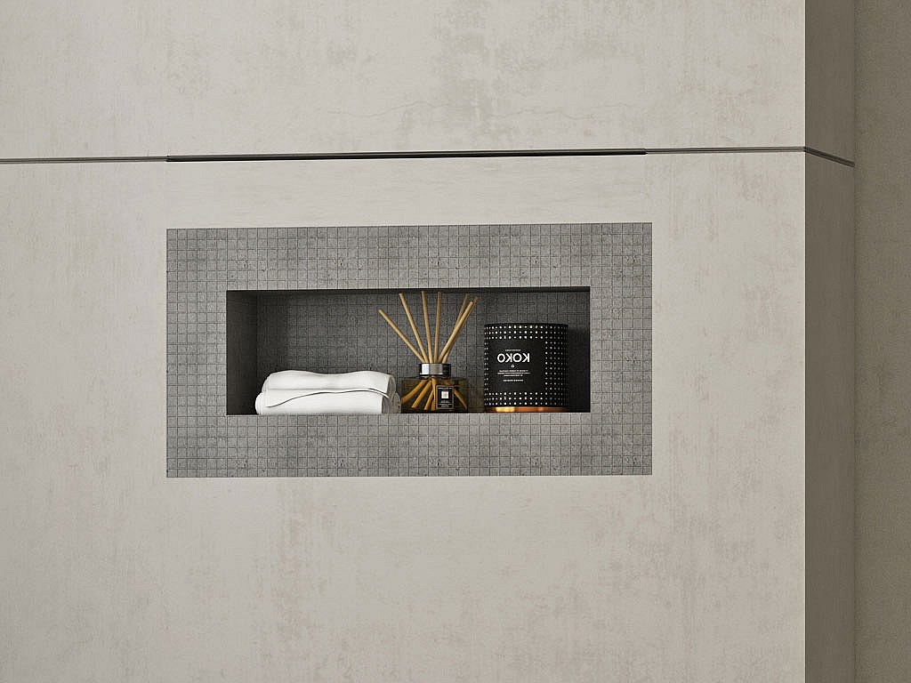 Wnęka prysznicowa do zabudowy gotowa do wyłożenia płytkami, dł. 40 x ...