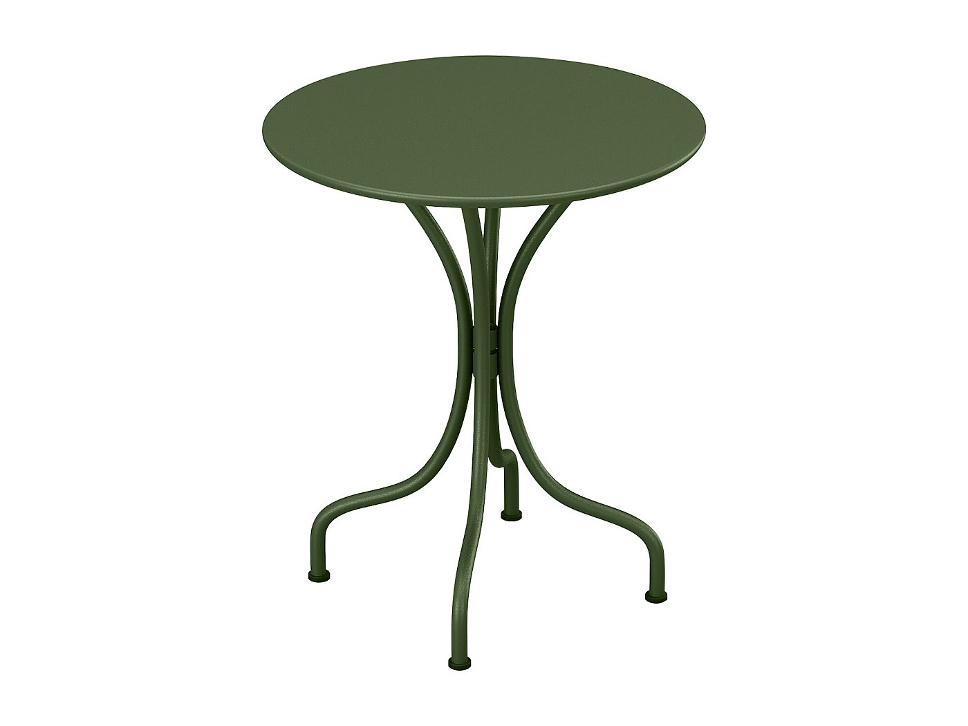 Table ronde de jardin en métal - D.60cm - Kaki - MIRMANDE de MYLIA