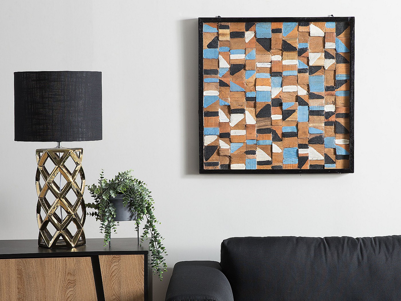 Tableau décoratif en teck PUEBLA