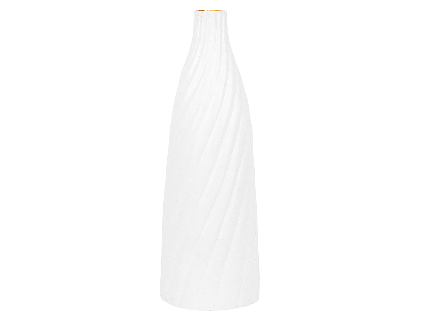 Decoratieve vaas wit terracotta 45 cm FLORENTIA S