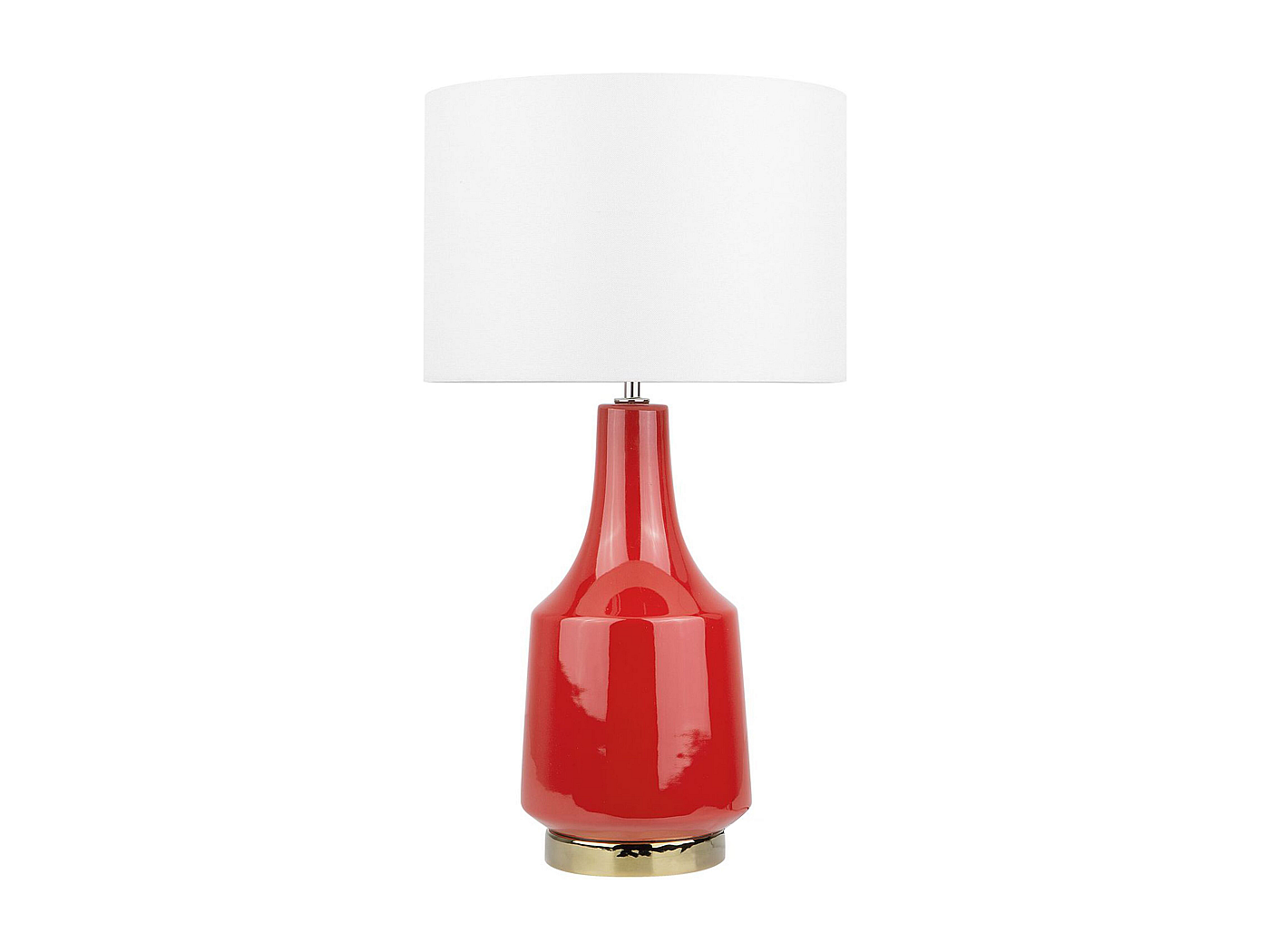 Lampada da tavolo in ceramica rossa TRIVERSA