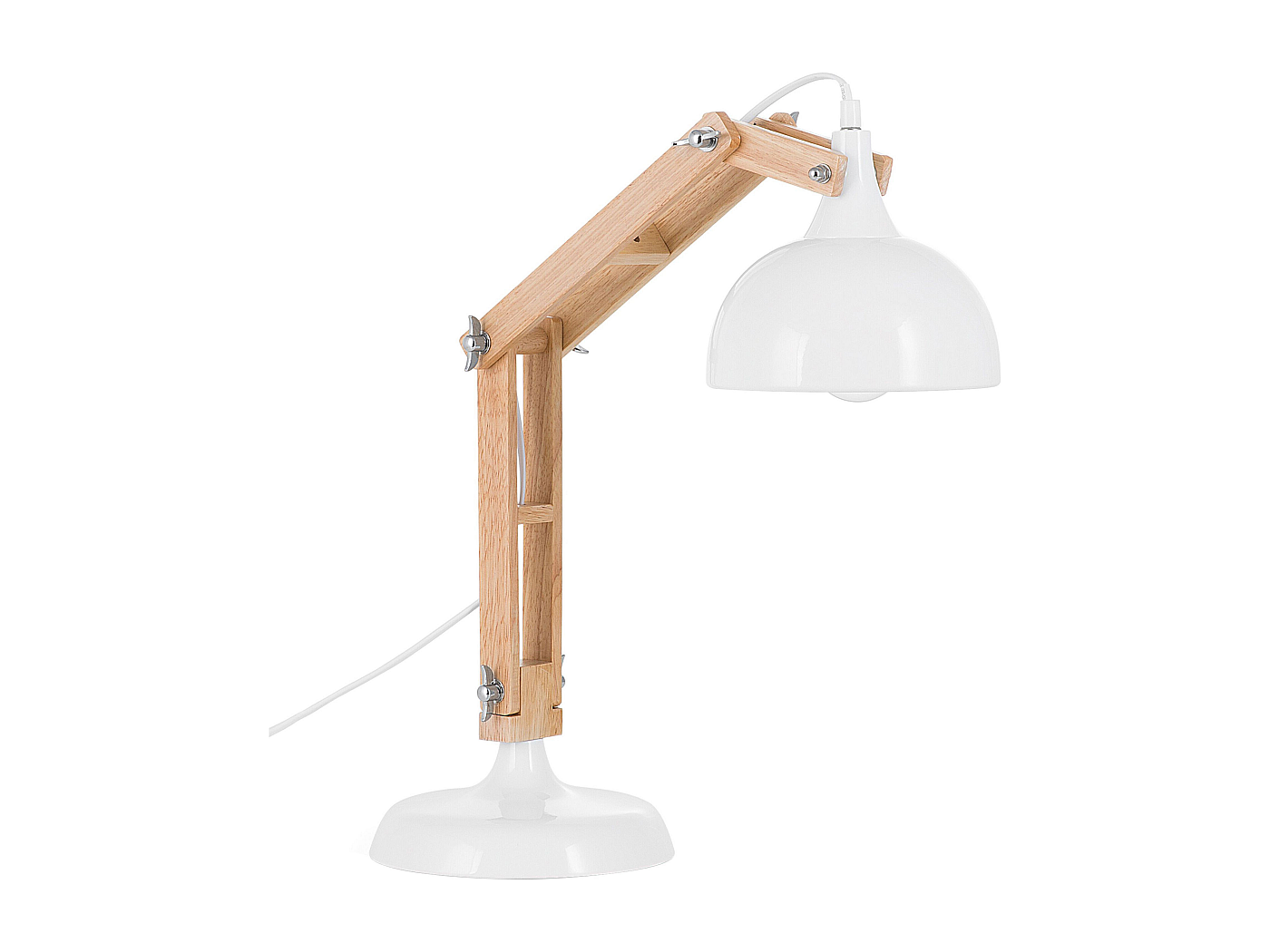 Bureaulamp hout wit SALADO