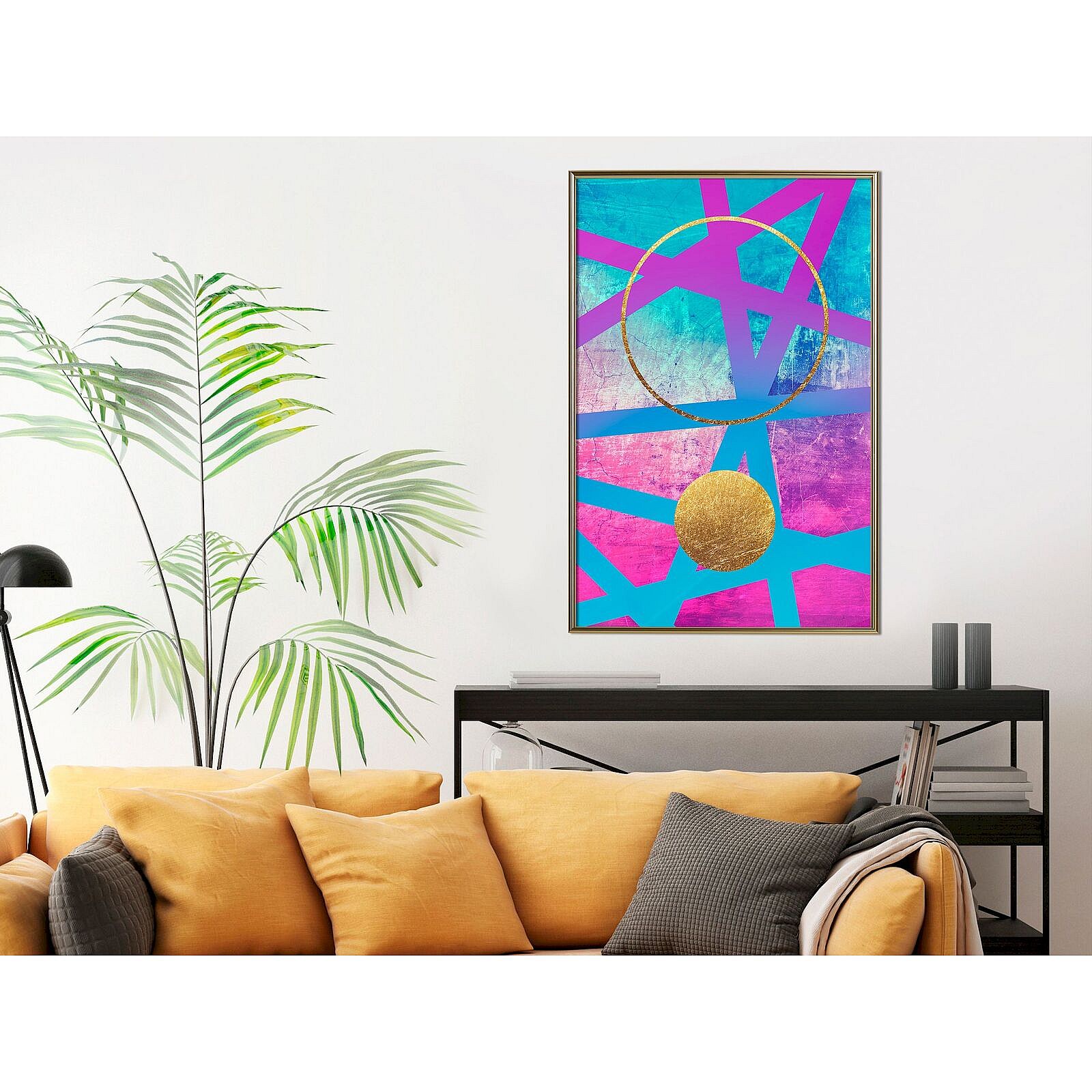 Tableau cadre Points d'intersection - 40 x 60 cm