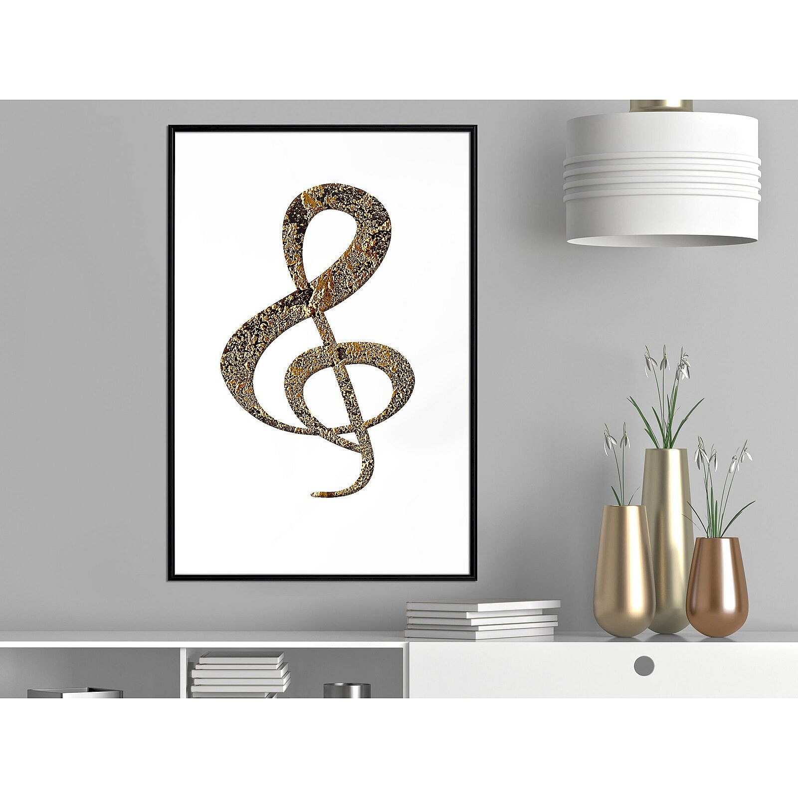 Tableau cadre Clef d'or treillis - 30 x 45 cm