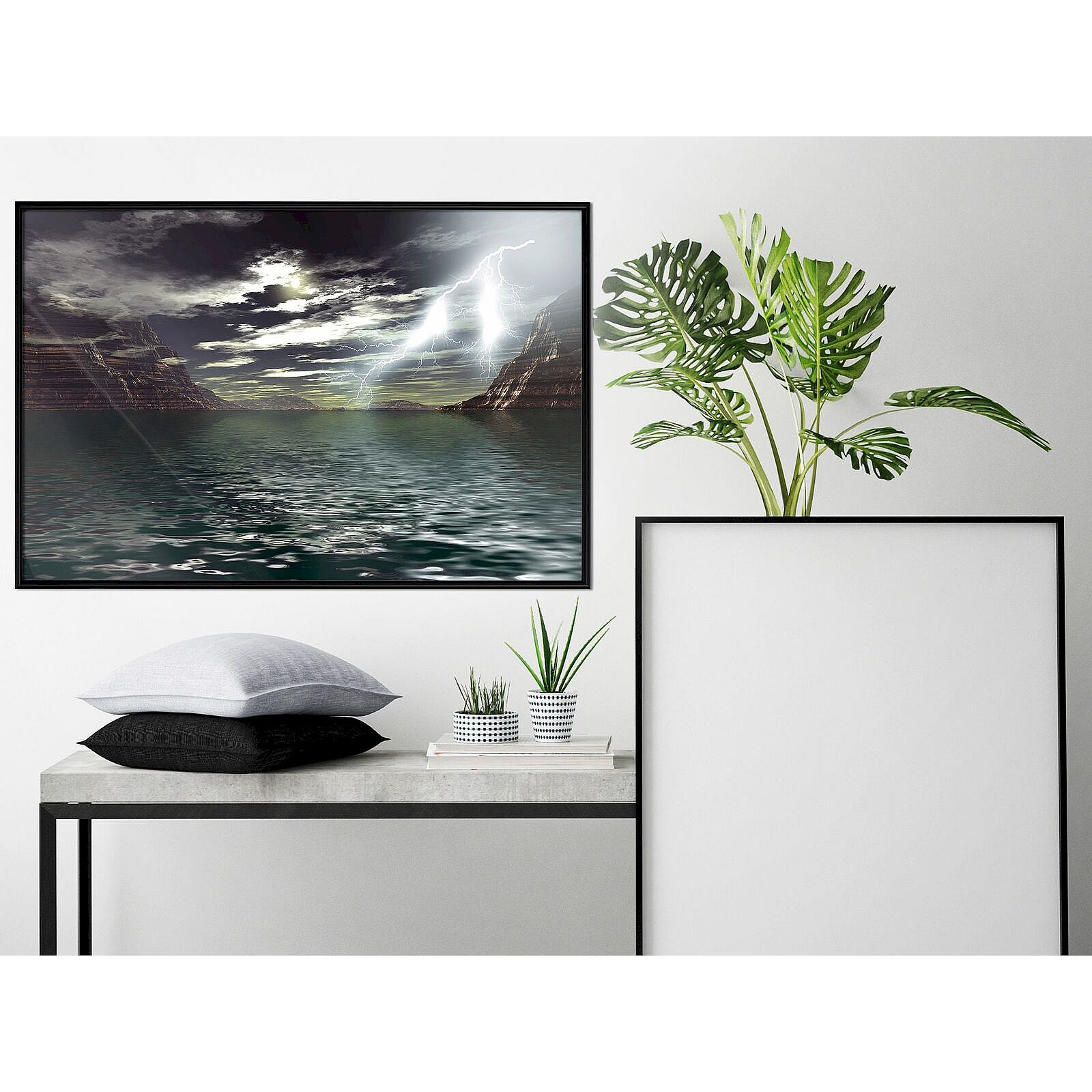 Tableau cadre Tempête sur le canyon - 45 x 30 cm