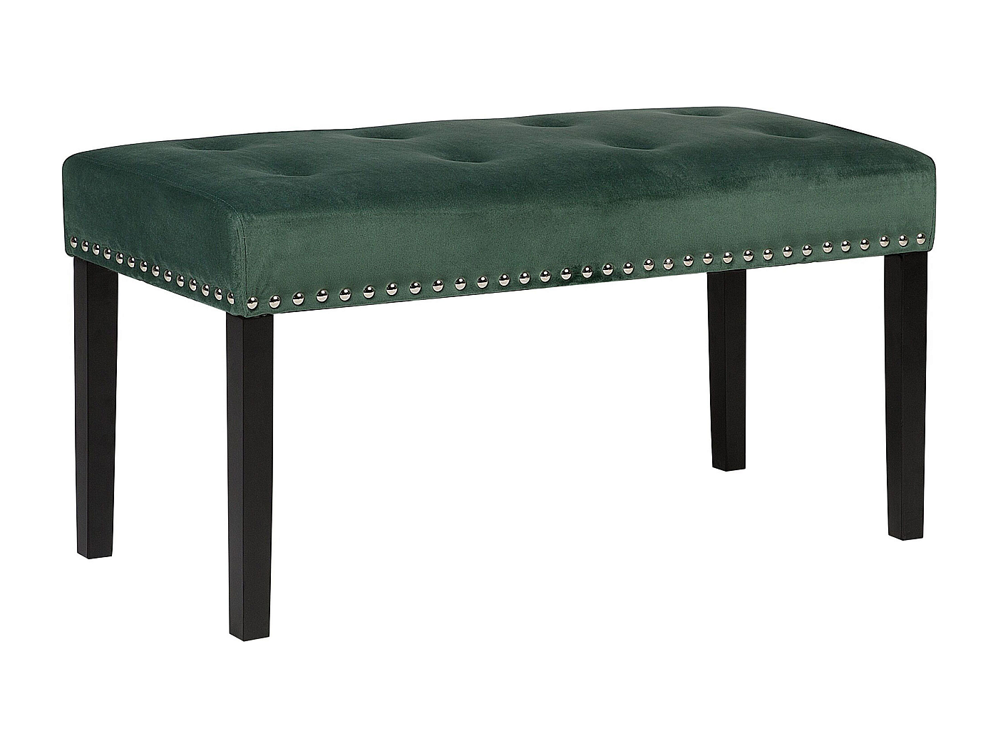 Banc en velours vert YORKTON