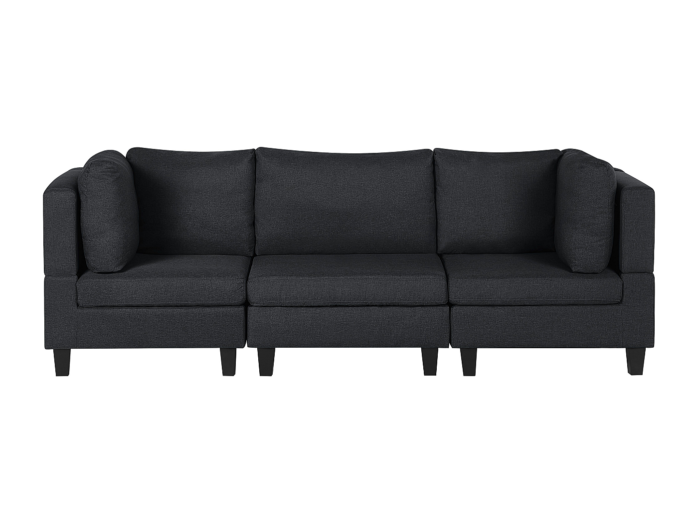 Divano modulare a 3 posti in tessuto grigio FEVIK