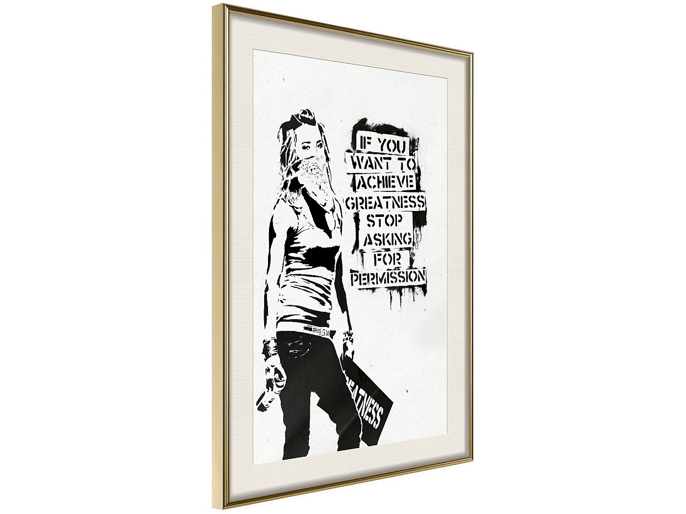 Tableau cadre Si vous voulez réaliser la grandeur - 30 x 45 cm