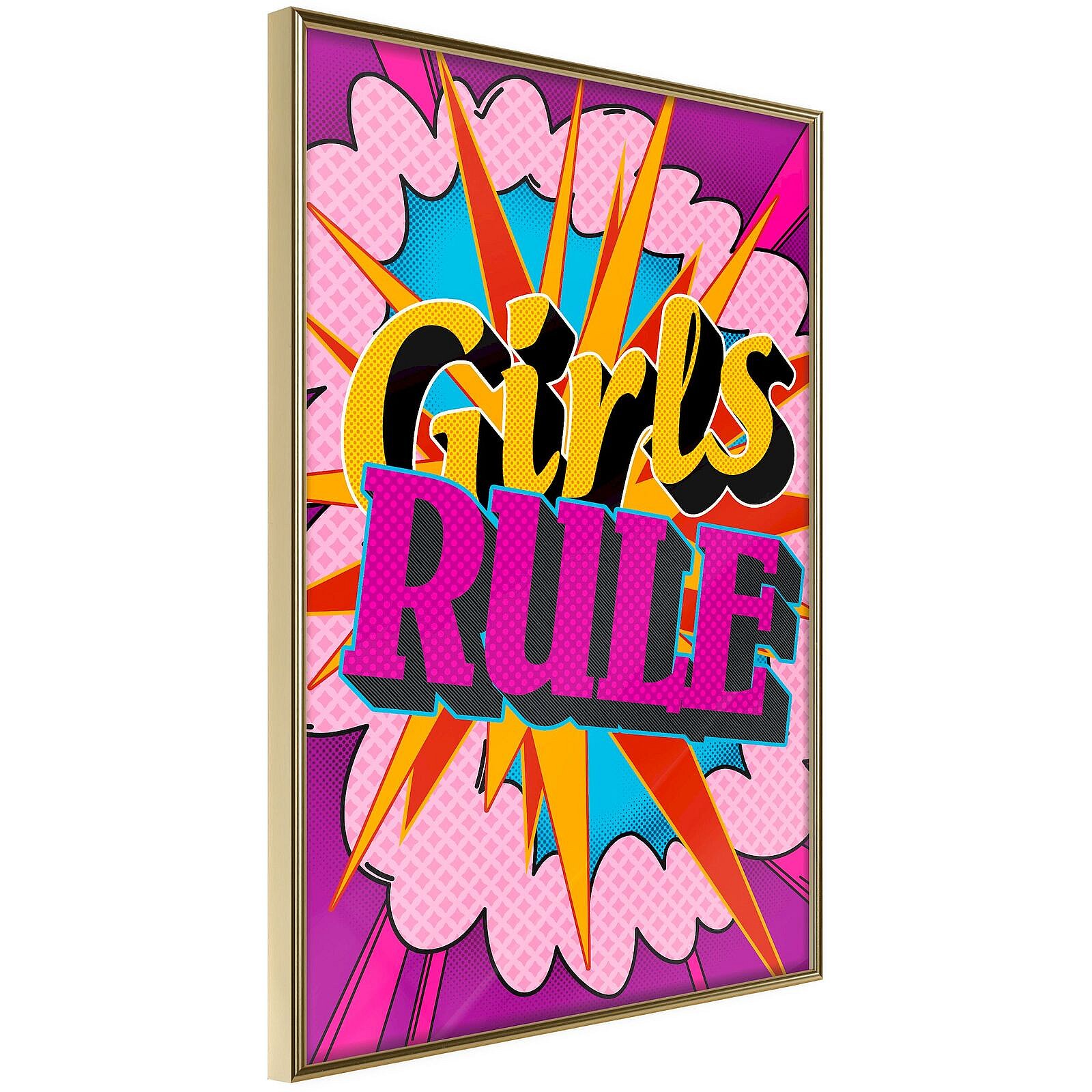 Tableau cadre Règle des filles - 20 x 30 cm