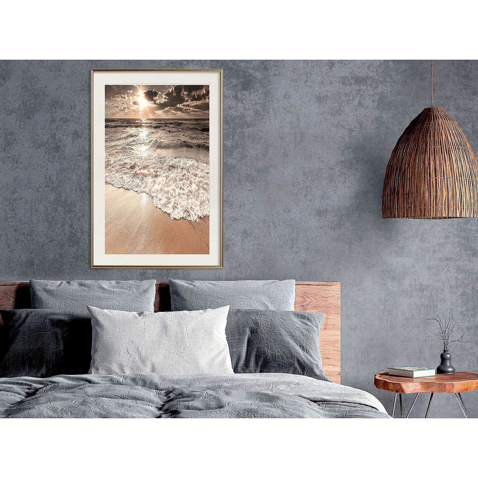 Tableau cadre Plage de souvenirs - 40 x 60 cm