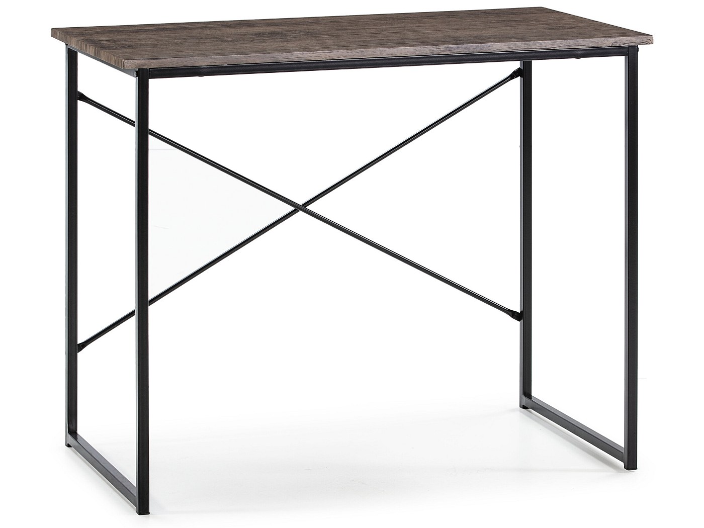 Bureau Cáceres Noir,Table pour PC, Style Industriel, 90 cm Longueur