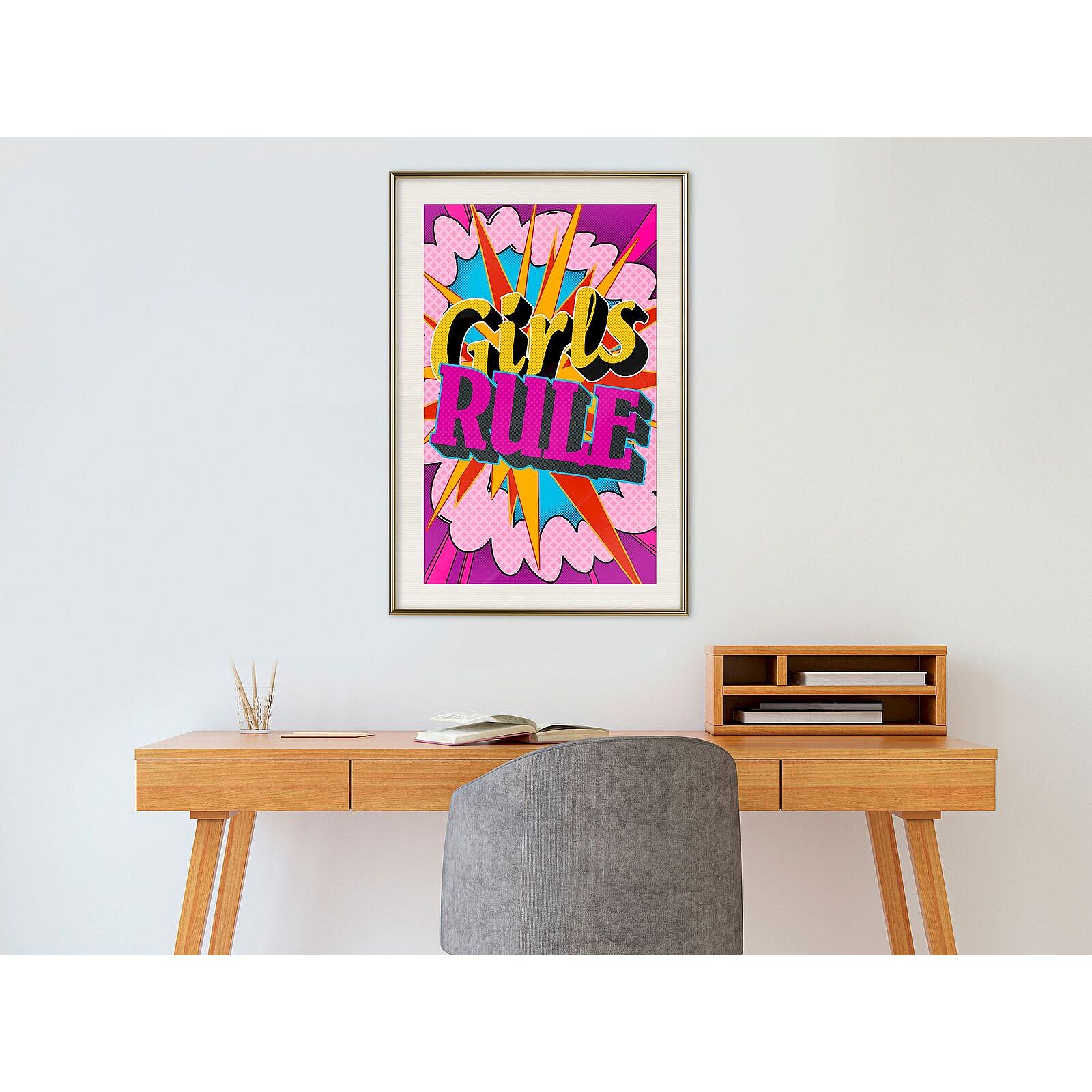 Tableau cadre Règle des filles - 20 x 30 cm